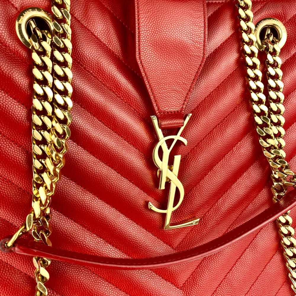 Ysl Red Cassandre Tote. - Gem